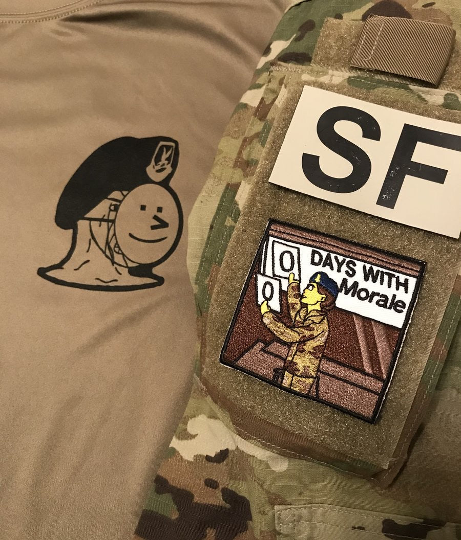 “No Morale" Morale patch – SF Meme Guy