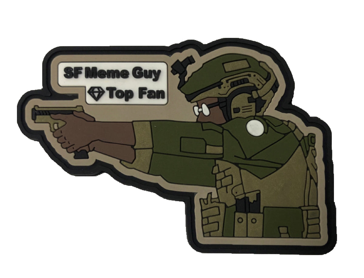 SF Meme guy Top Fan PVC patch – SF Meme Guy